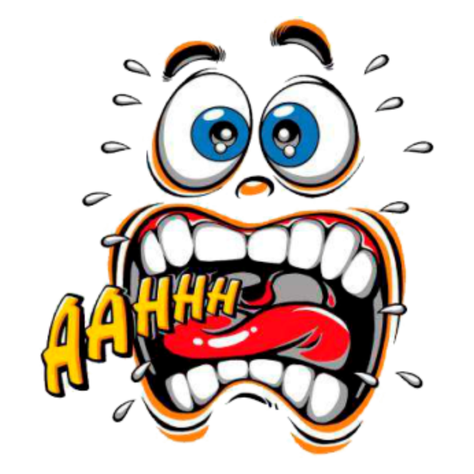 AHHHHHHHH 28X25 CM